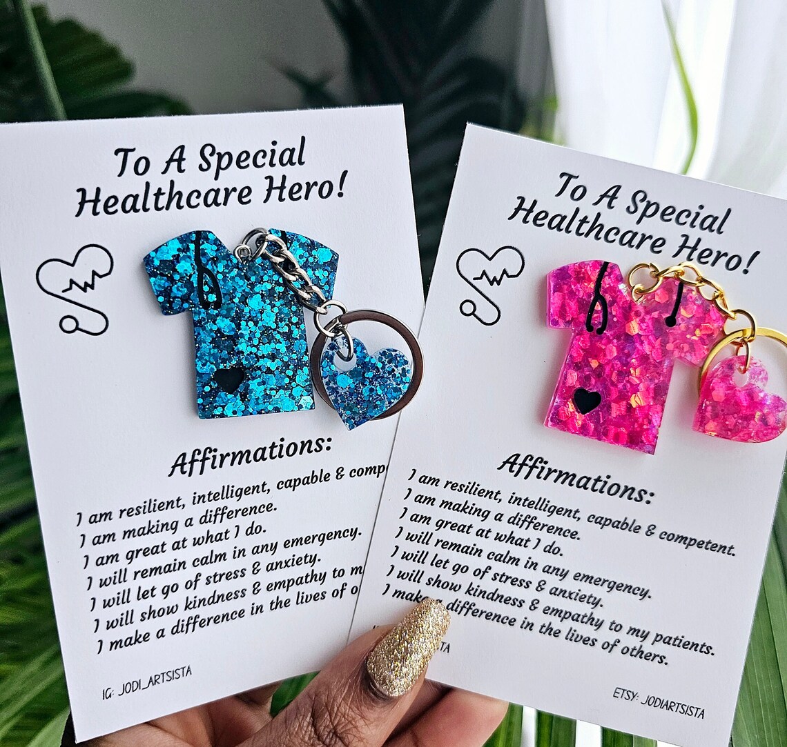 Healthcare Hero Keyring, Medical Staff Accessory With Affirmations ...
