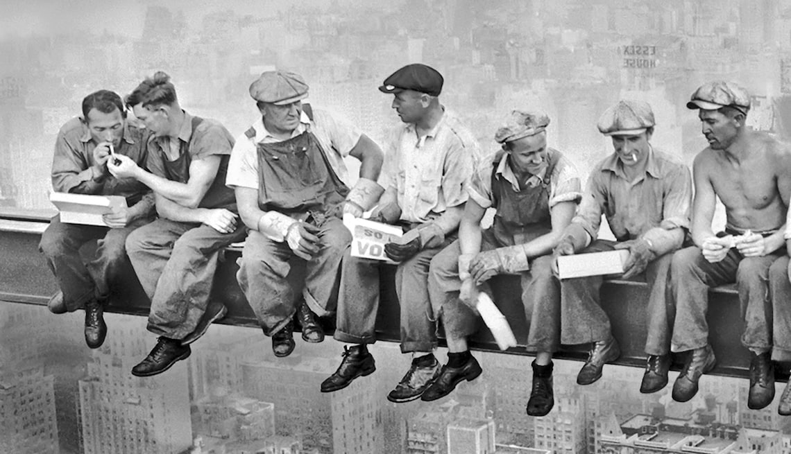 Lunch Atop A Skyscraper Poster Famous Photo Print, Lunch on A Beam, New ...