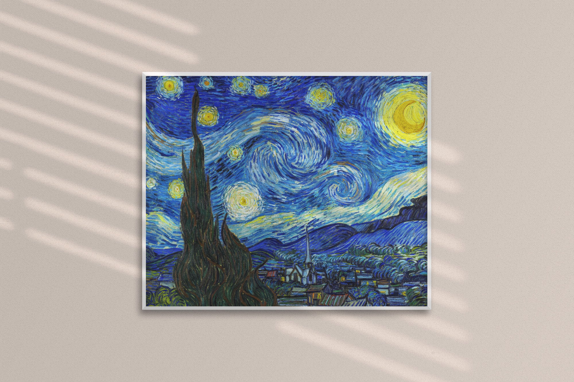 The Starry Night Print, Vincent Van Gogh Print, Van Gogh Starry Night ...