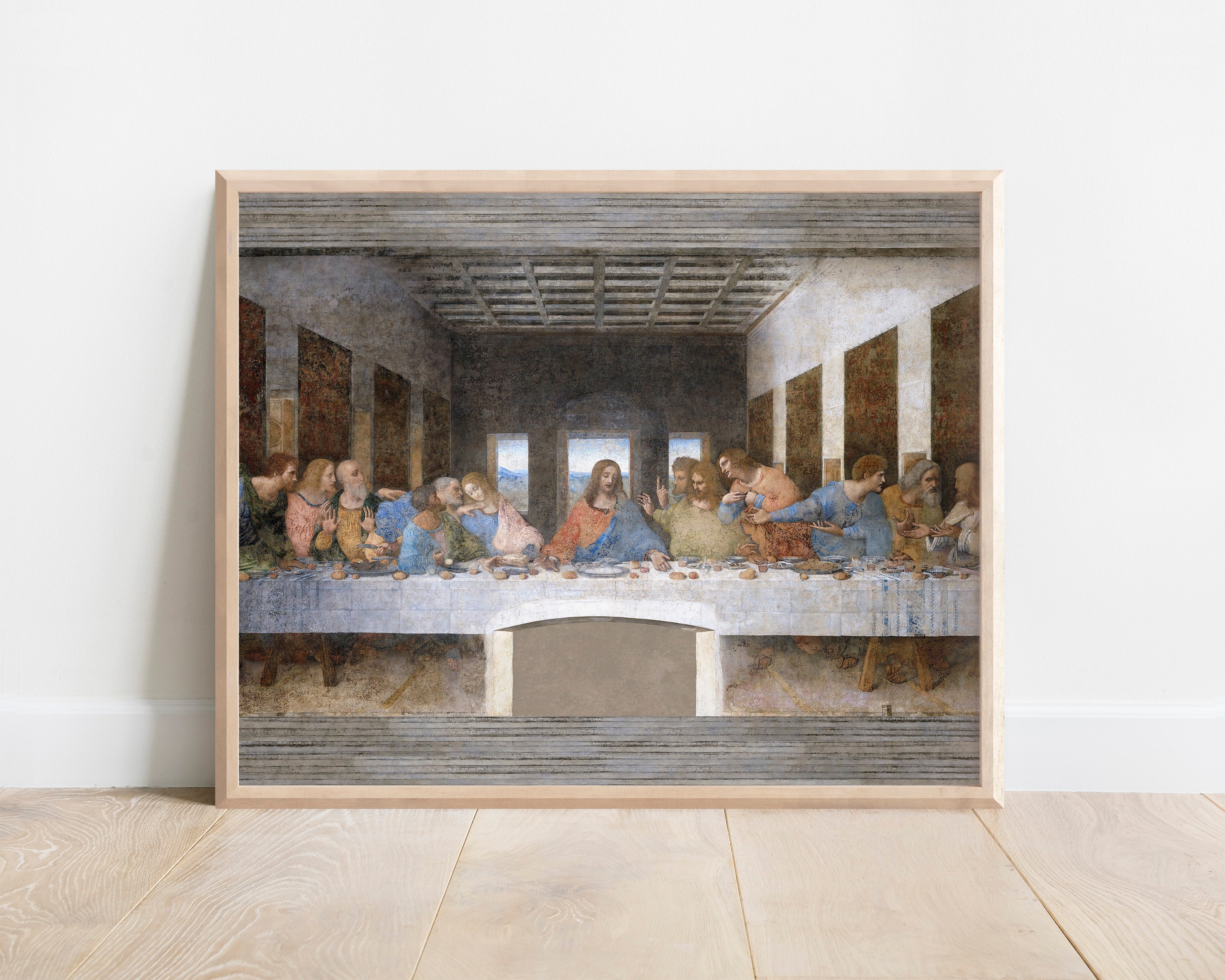 The Last Supper Wall Art Canvas Wall Art of the Last Supper Rustic ...