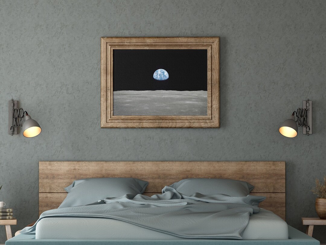 Earthrise on the Moon Poster Earth From the Moon NASA Poster - Etsy