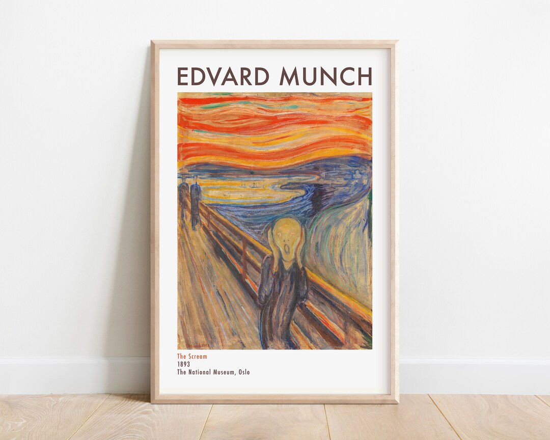 The Scream Print by Edvard Munch, the Scream Painting, the Scream ...