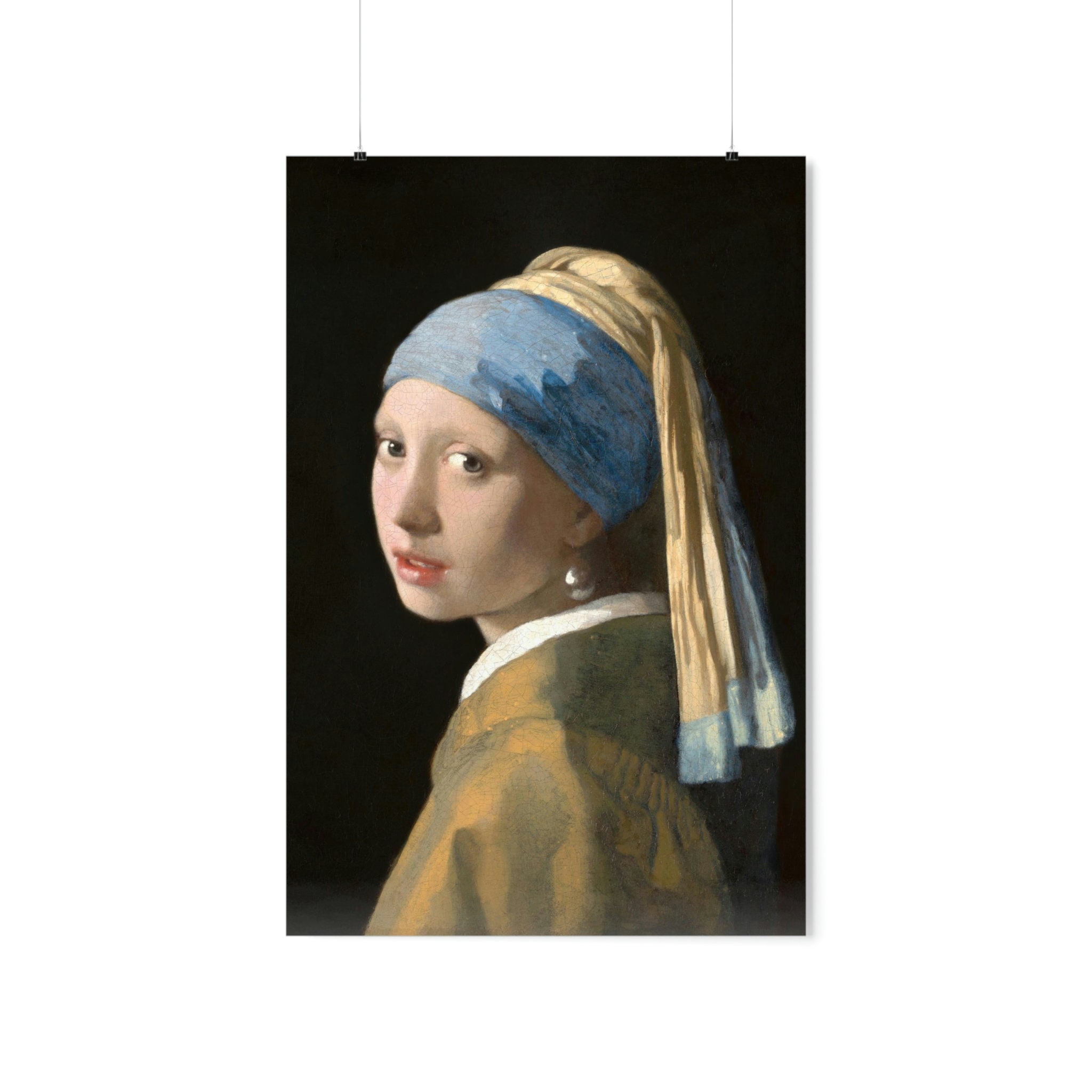 Girl With A Pearl Earring Print Johannes Vermeer Painting - Etsy