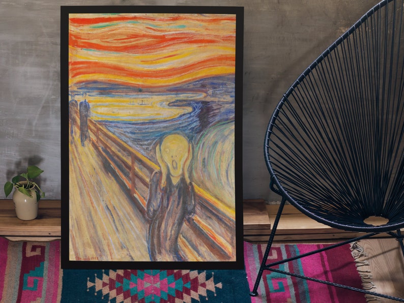 The Scream Print by Edvard Munch 1893 Famous Scream Painting - Etsy