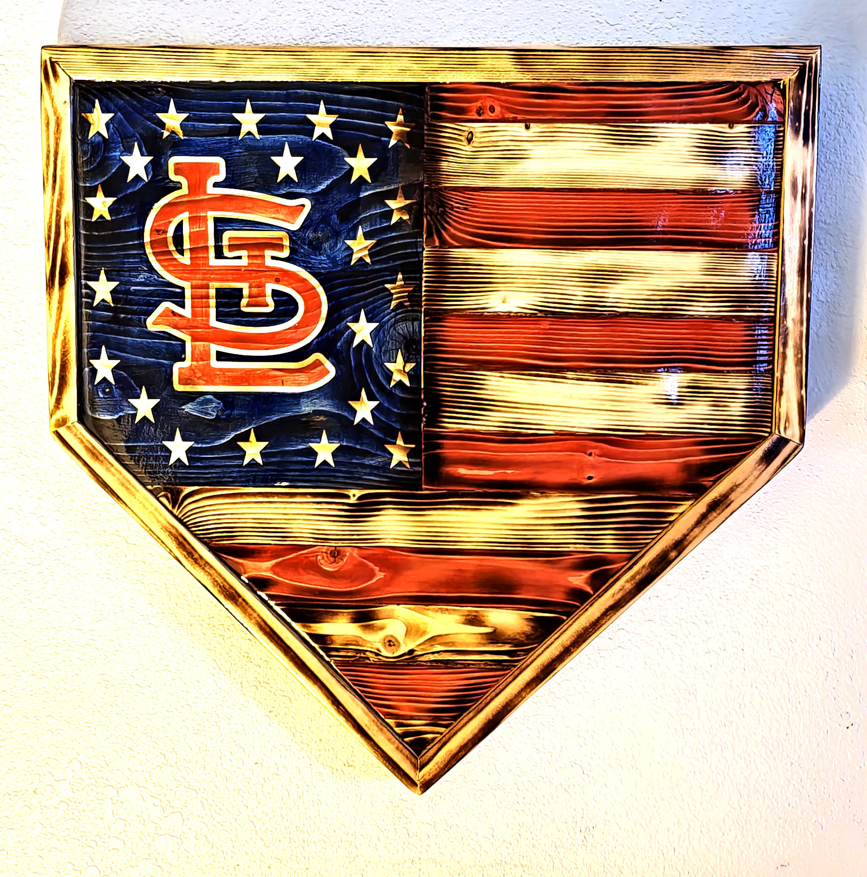 Custom Home Plate, Baseball, MJB, Major League Baseball, Wood, 17 Inch ...