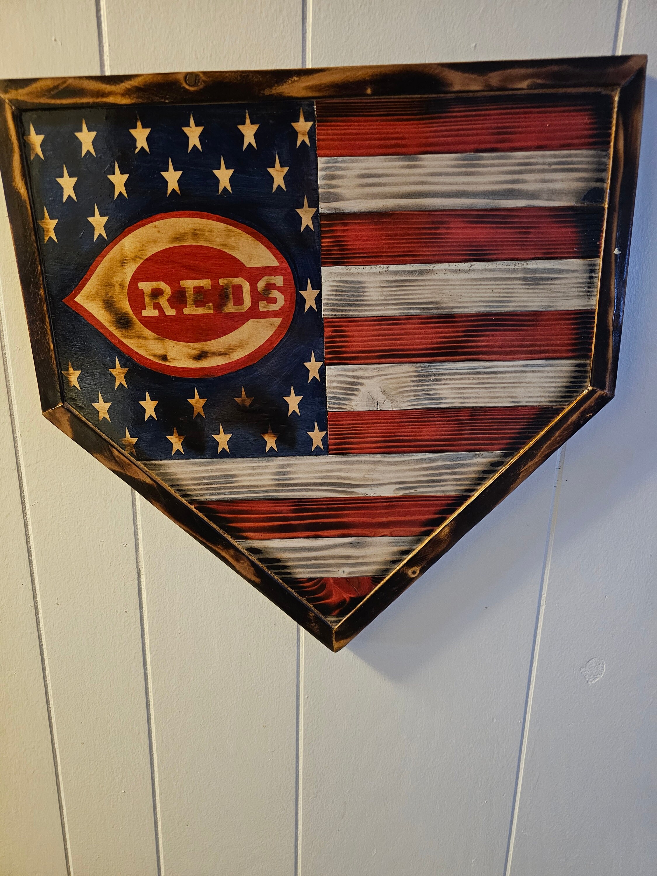 Custom Home Plate, Baseball, MJB, Major League Baseball, Wood, 17 Inch ...