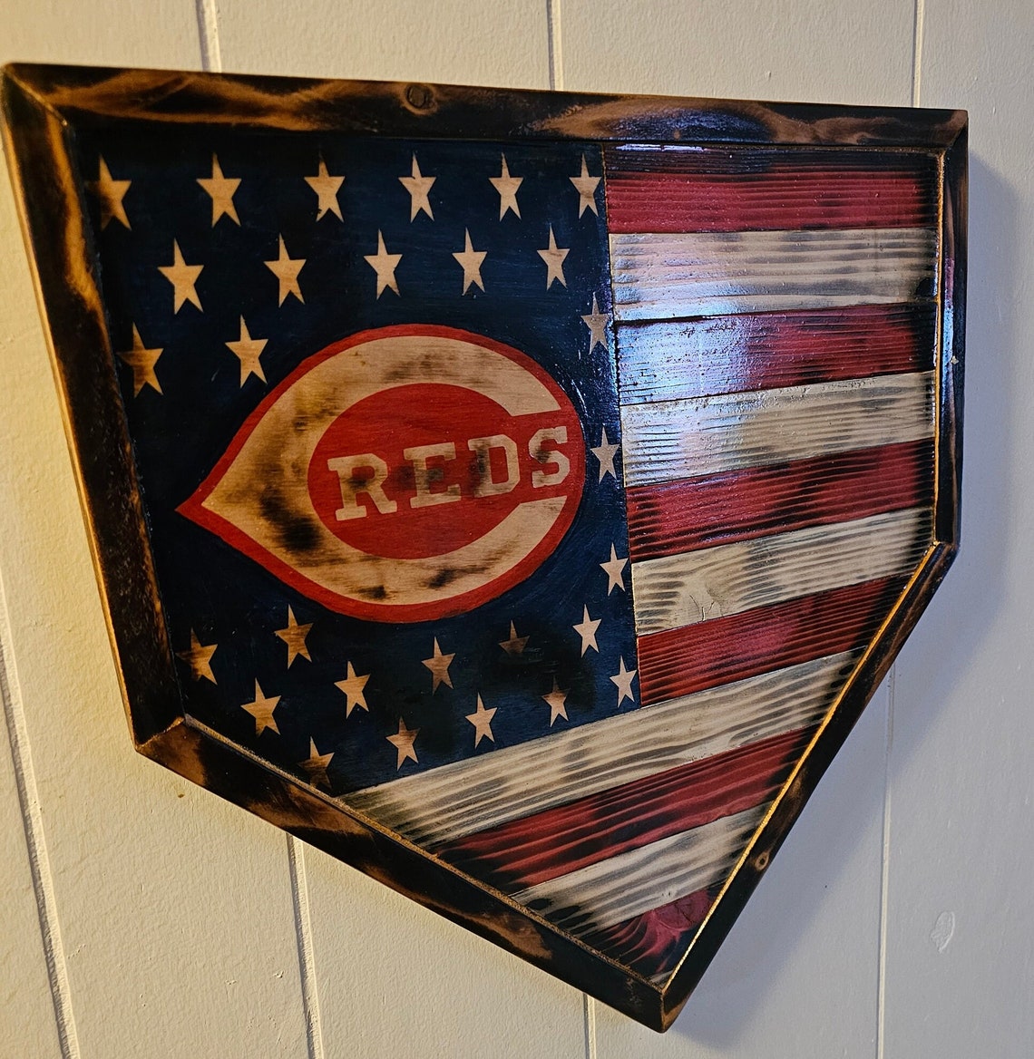 Custom Home Plate, Baseball, MJB, Major League Baseball, Wood, 17 Inch ...