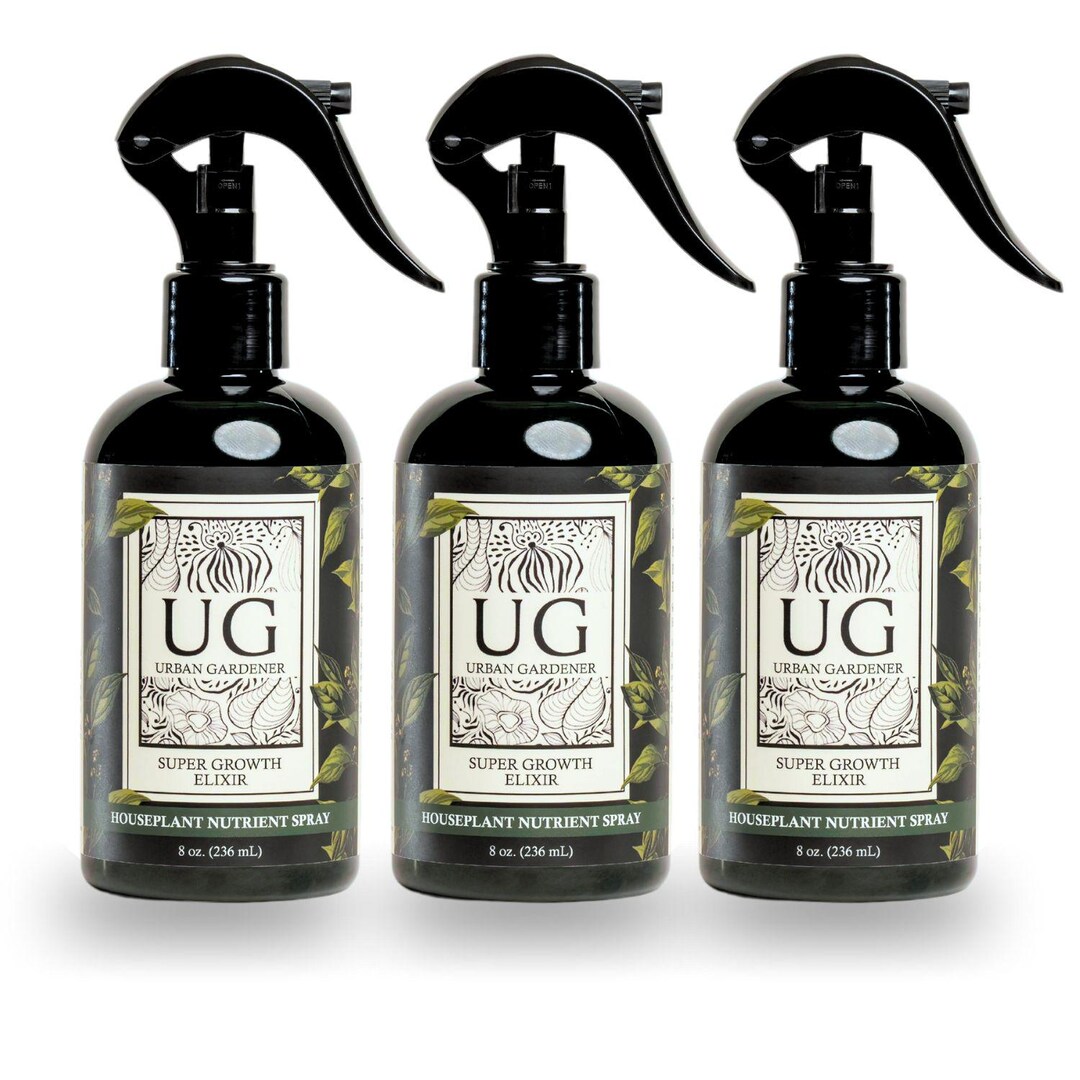 Plant Food Super Growth Elixir: Natural Foliar Spray - Houseplant Care ...
