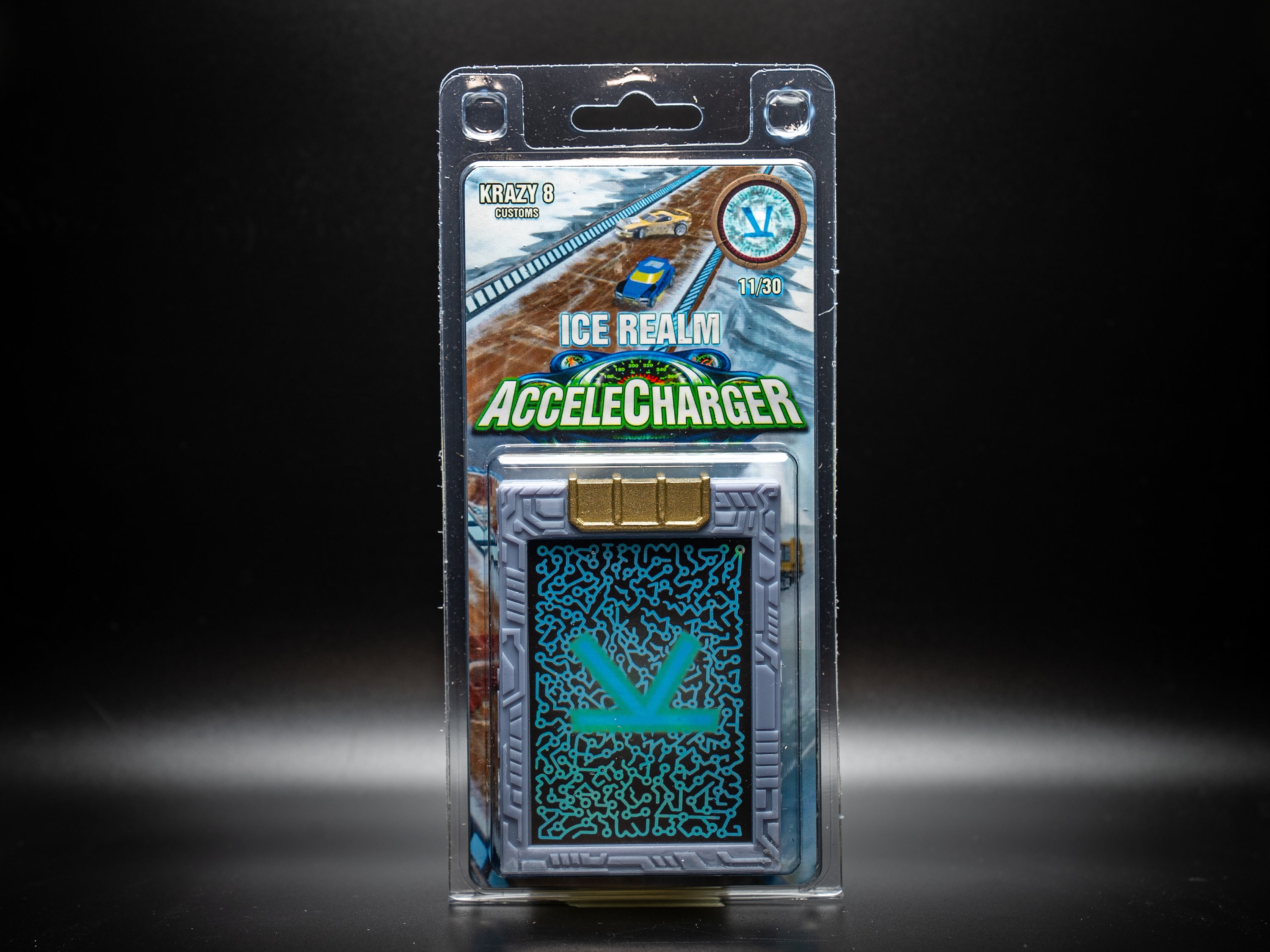 Acceleracers Ice Realm Accelecharger Holographic Foil Hot Wheels Custom ...