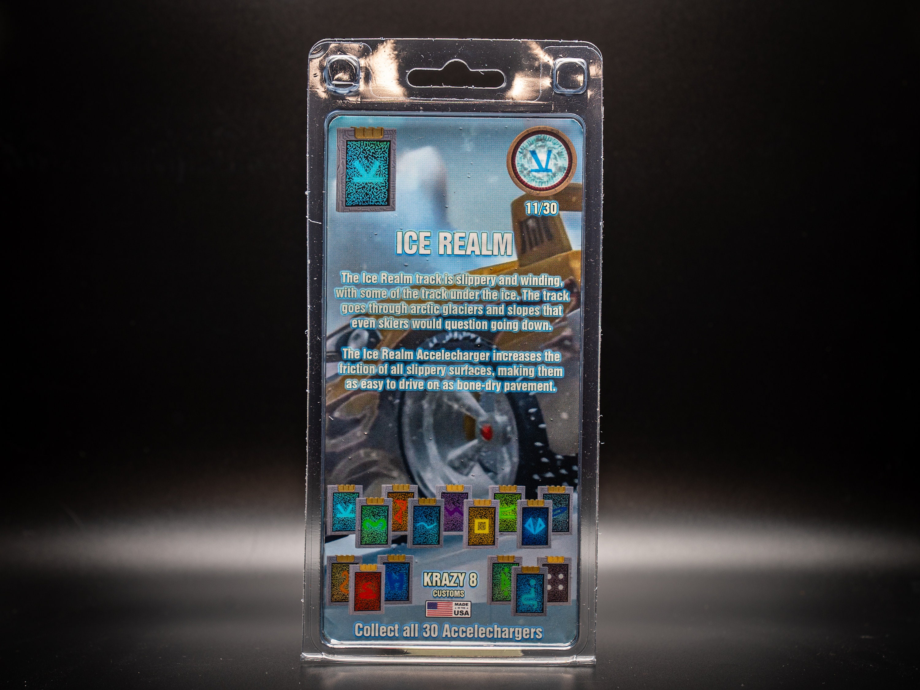 Acceleracers Ice Realm Accelecharger Holographic Foil Hot Wheels Custom ...