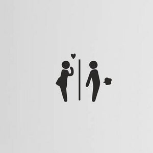 Toilet Vinyl Decal, Cute Stickers, Vinyl Sticker, Funny Bathroom Decor ...