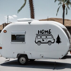 Home is Caravan Sticker, Caravan Vinly Decal, Camping Decal, Camper ...