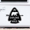 World Map and Compass Caravan Sticker, Caravan Vinly Decal, Camping ...