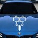 Honeycomb Upper Cowl Car Vinly Decal Sport Car Sticker - Etsy