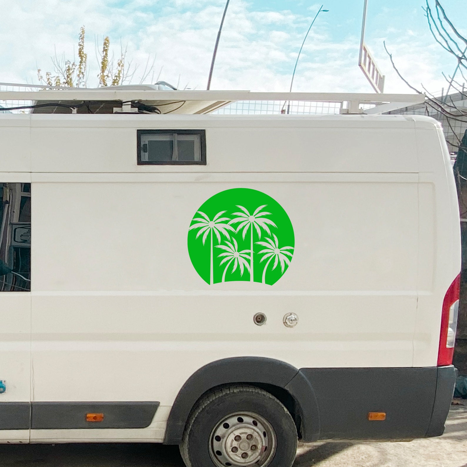 Palms Caravan Decal, Van Decal, Campervan Decal, Vinyl Sticker, Caravan ...