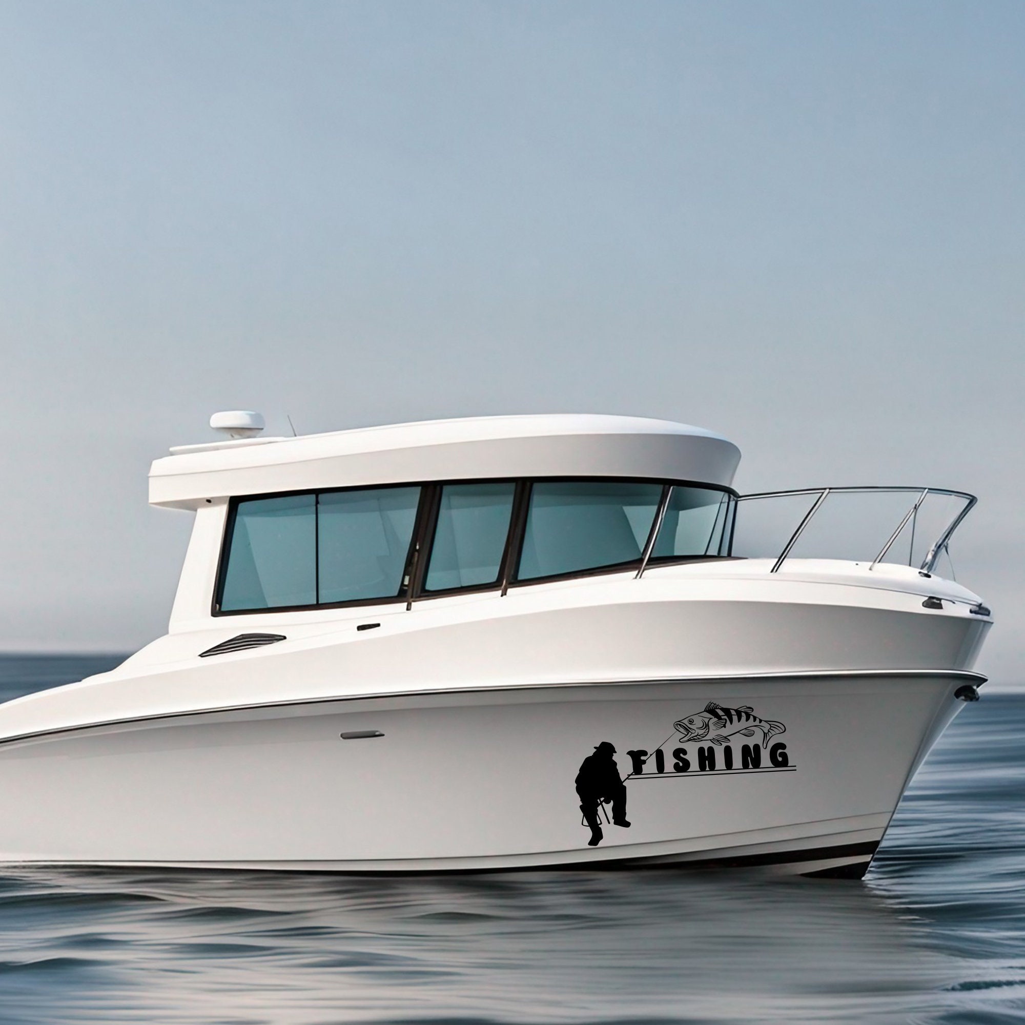 Fishing Boat Sticker, Boat Sticker, Boat Vinly Decal, Boat Gift, Boat ...