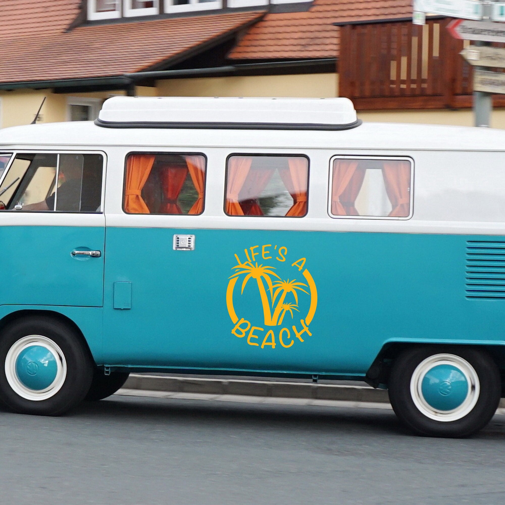 Life's a Beach Caravan Sticker, Caravan Vinly Decal, Truck, Camping ...