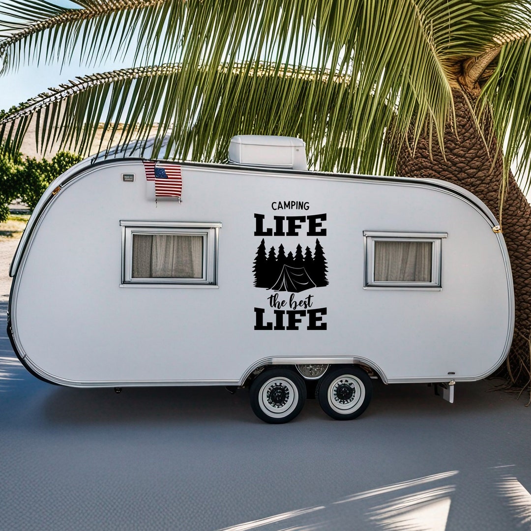 Camping Life Sticker, Caravan Vinly Decal, Camping Decal, Camper Decal ...