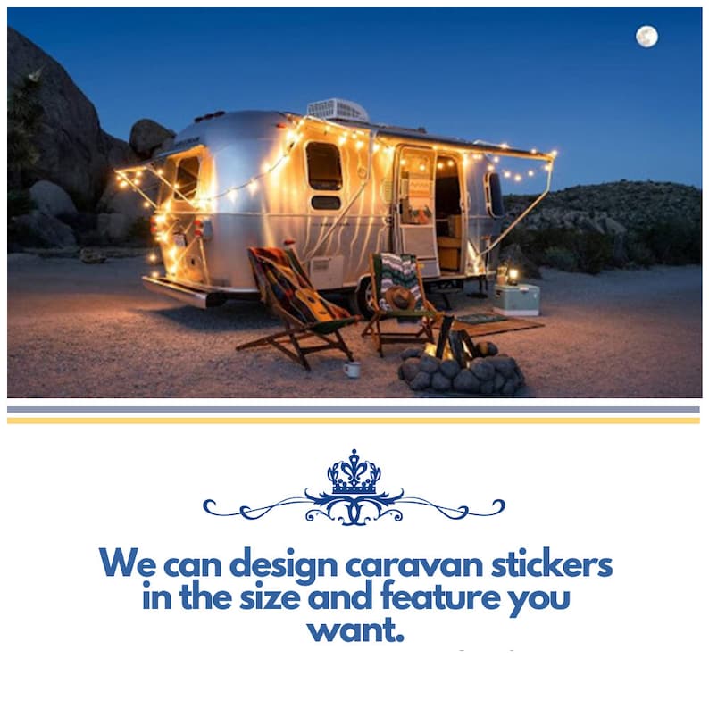Palm and Sun Caravan Sticker Caravan Vinly Decal Camping - Etsy UK