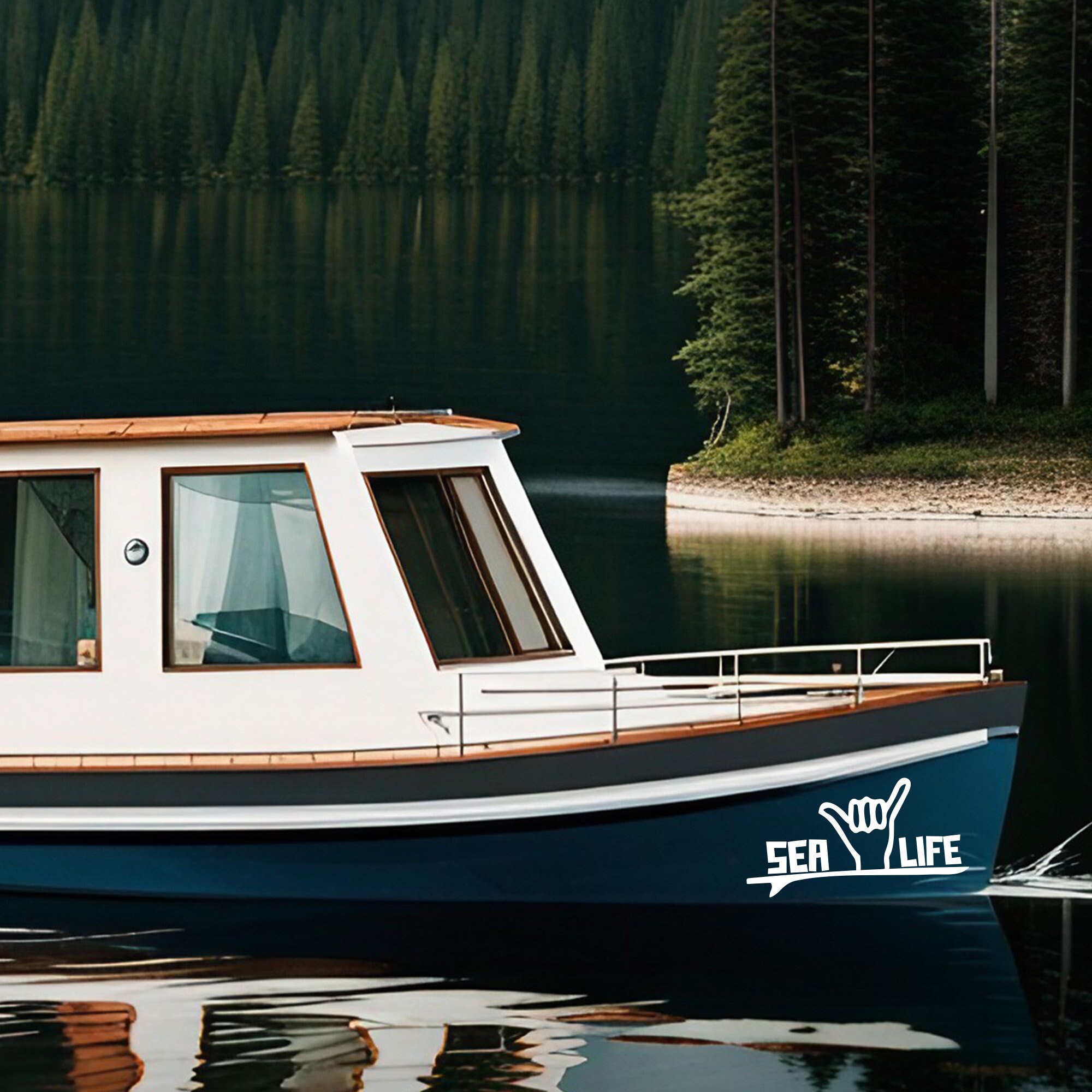 Sea and Life Boat Sticker Boat Sticker Boat Vinly Decal - Etsy