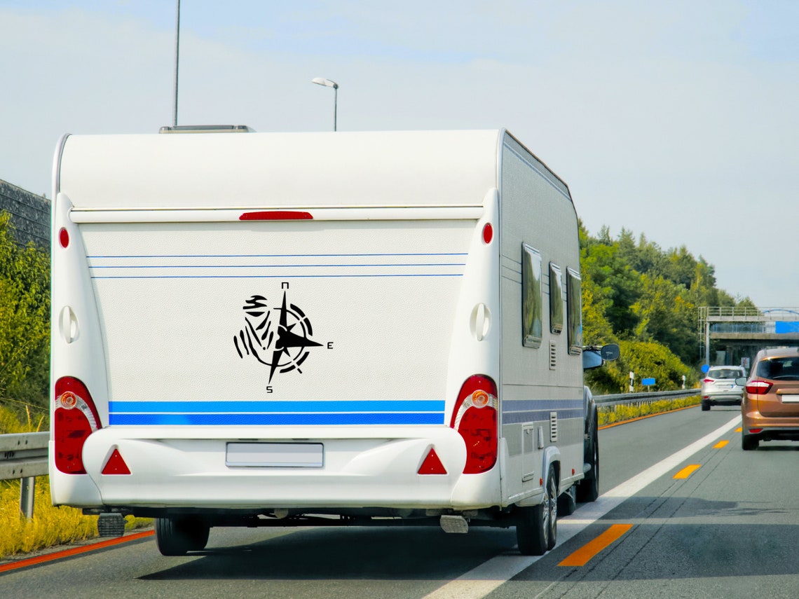 Compass Caravan Sticker, Caravan Vinly Decal, Truck, Camping Decal ...