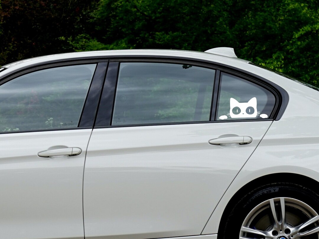 Cute Cat Vinly Decal, Cat Sticker, Car Decal, Window Decal, Laptop ...