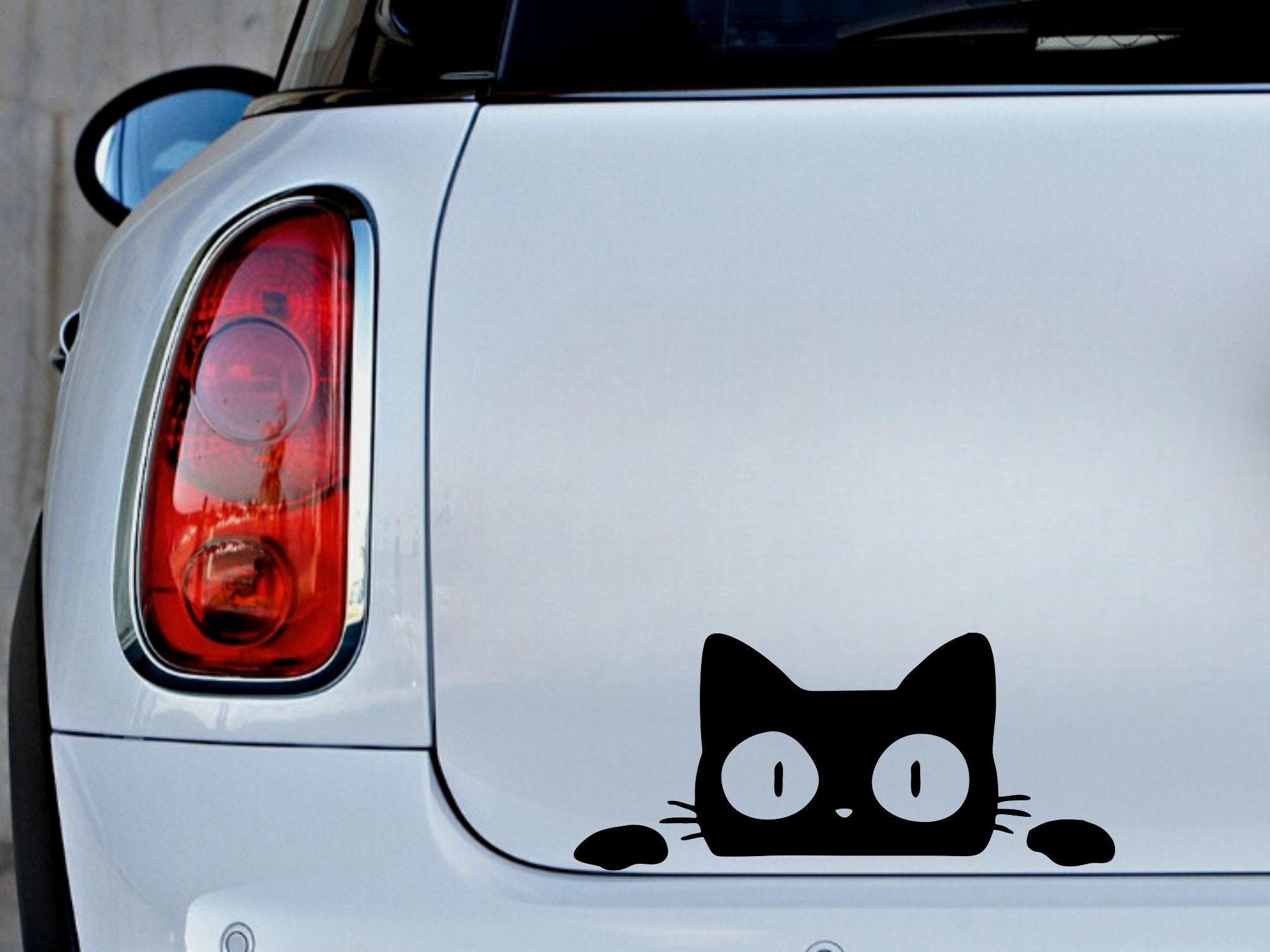 Cute Cat Vinly Decal, Cat Sticker, Car Decal, Window Decal, Laptop ...