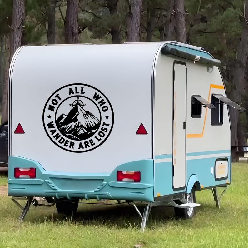 Not All Who Wander Are Lost Vinyl Decal RV Car Window Laptop Outdoor ...