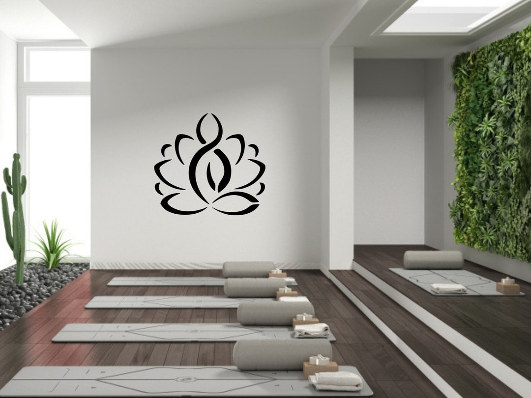 Yoga Vinyl Decal, Yoga Sticker Vinyl Wall Decal, Yoga Studios Decor ...