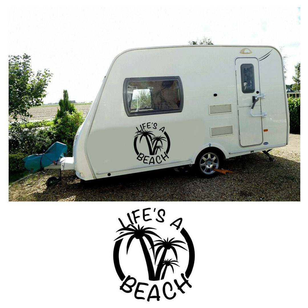 Life's a Beach Caravan Sticker Caravan Vinly Decal - Etsy