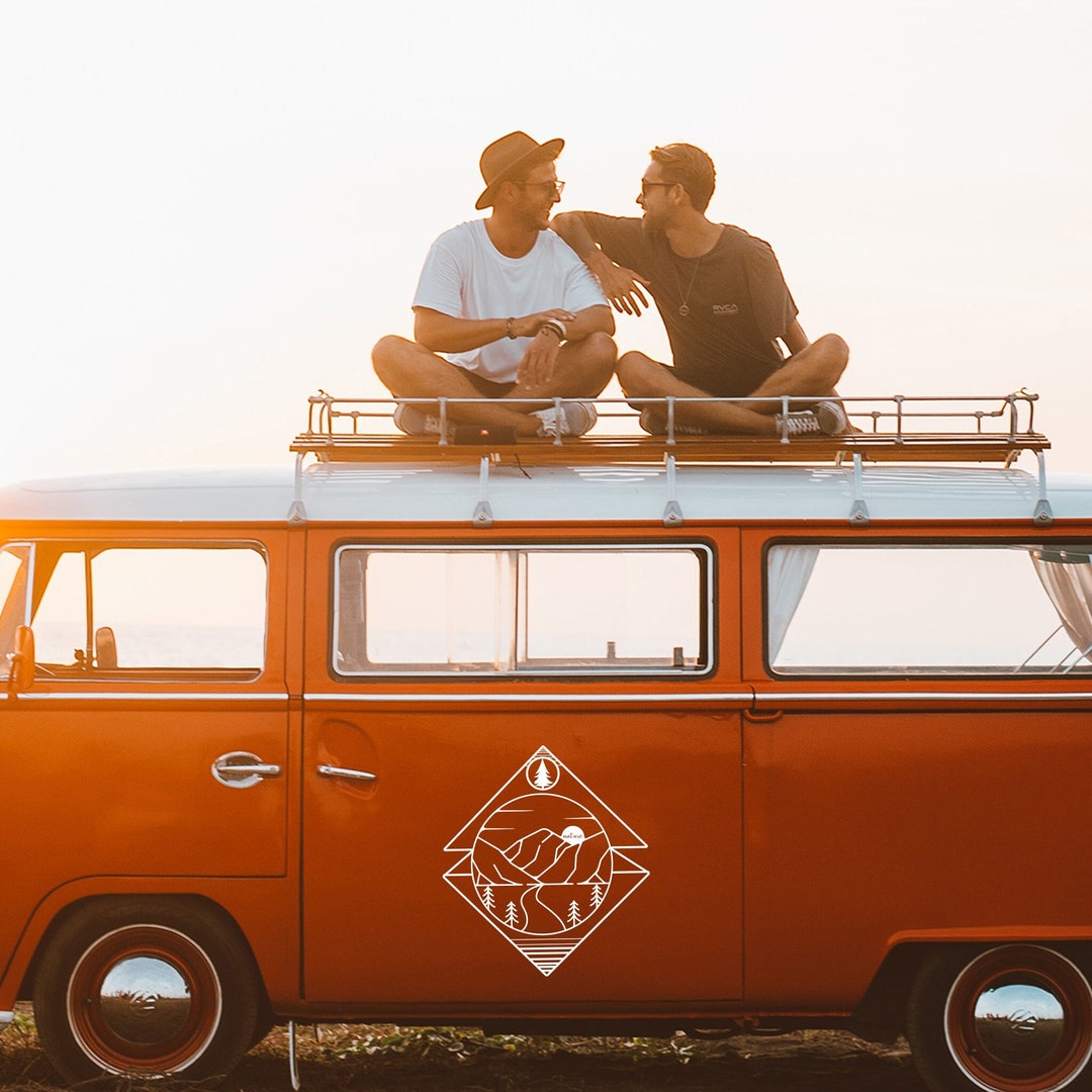 Nature Caravan Sticker, Caravan Vinly Decal, Camping Decal, Camper ...