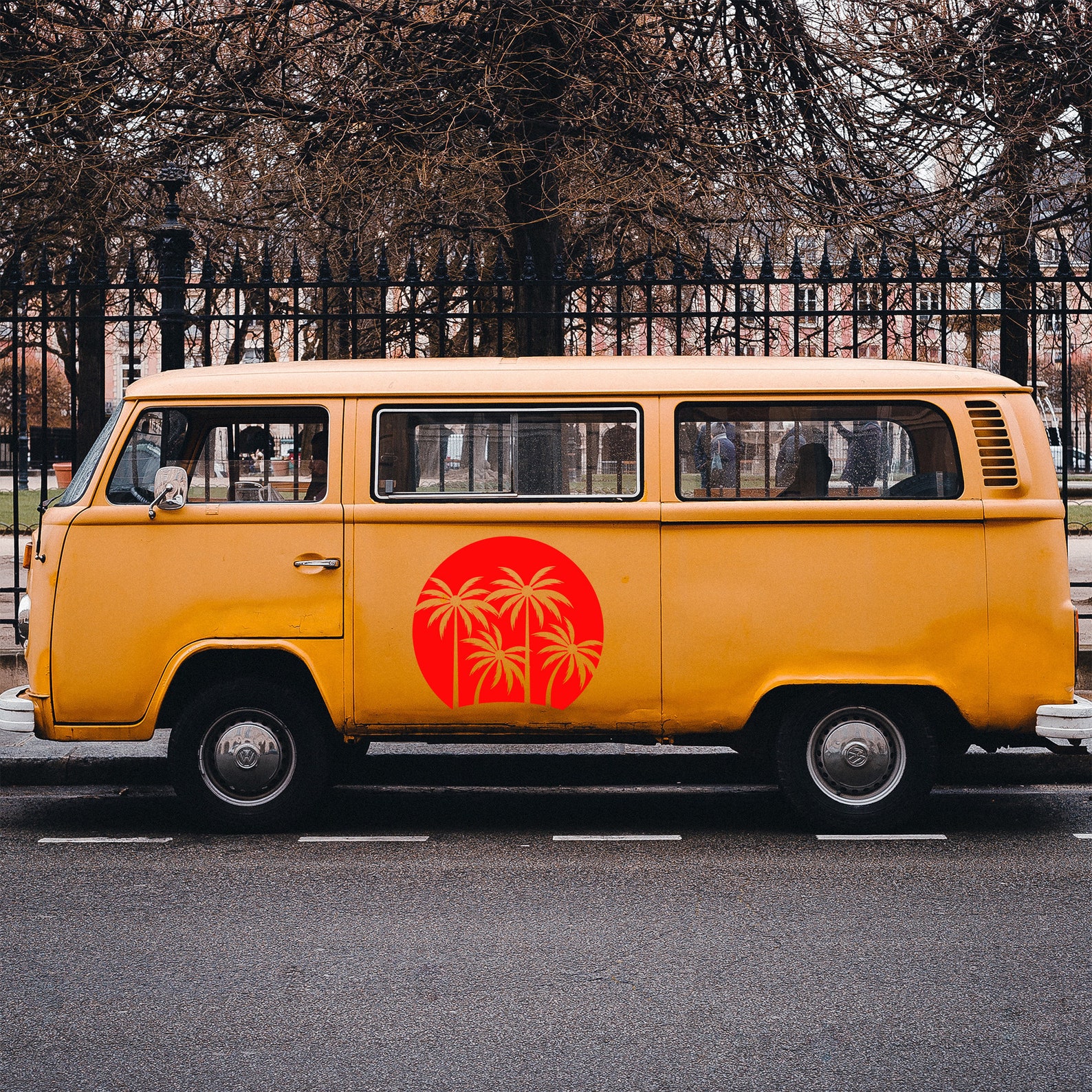 Palms Caravan Decal, Van Decal, Campervan Decal, Vinyl Sticker, Caravan ...