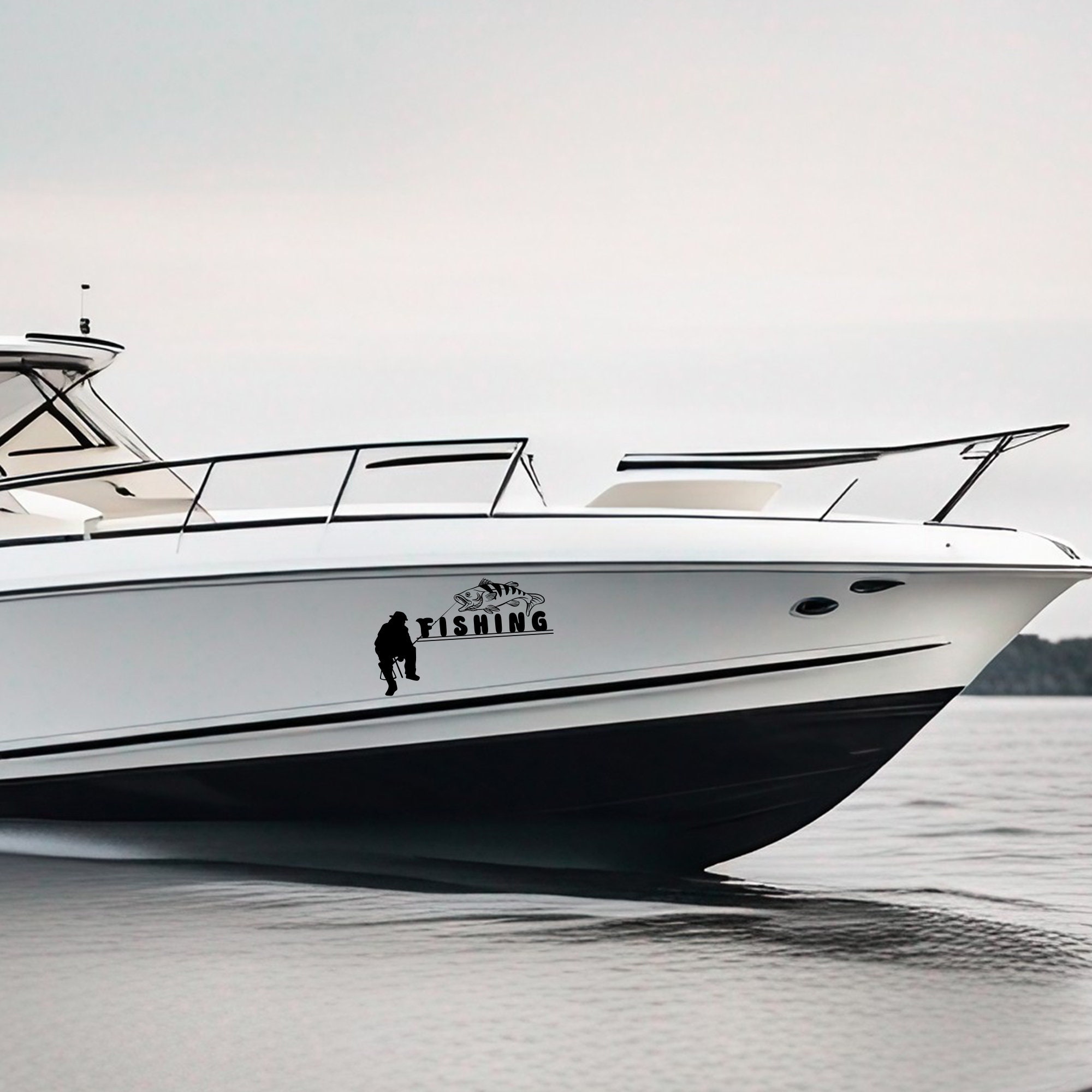 Fishing Boat Sticker, Boat Sticker, Boat Vinly Decal, Boat Gift, Boat ...