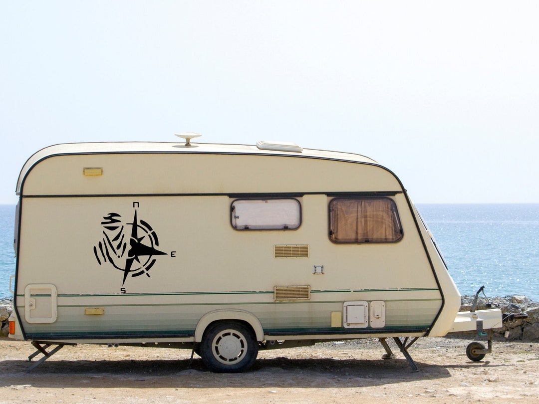 Compass Caravan Sticker, Caravan Vinly Decal, Truck, Camping Decal ...