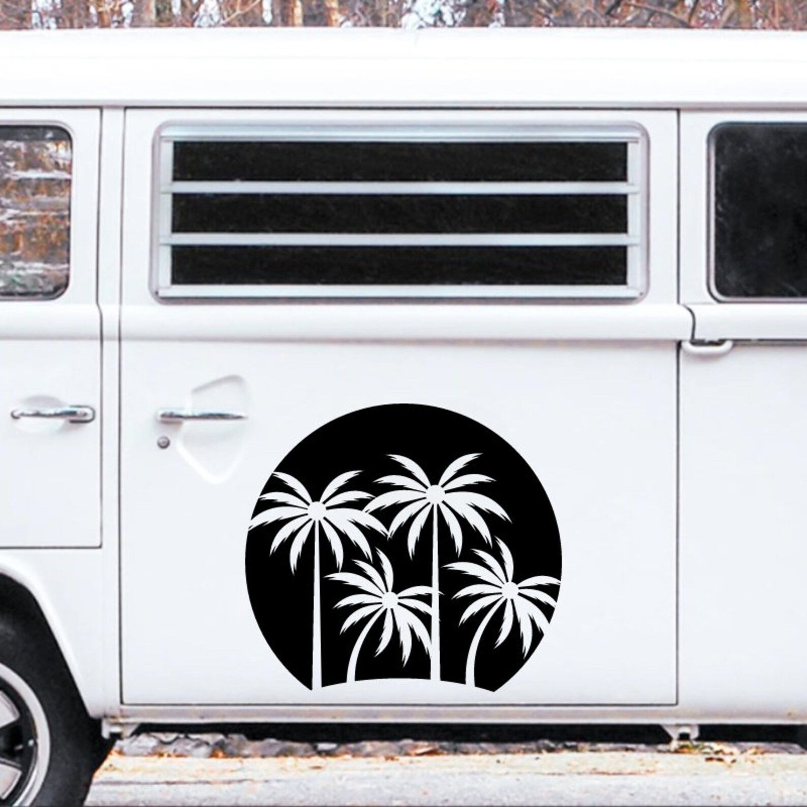 Palms Caravan Decal, Van Decal, Campervan Decal, Vinyl Sticker, Caravan ...