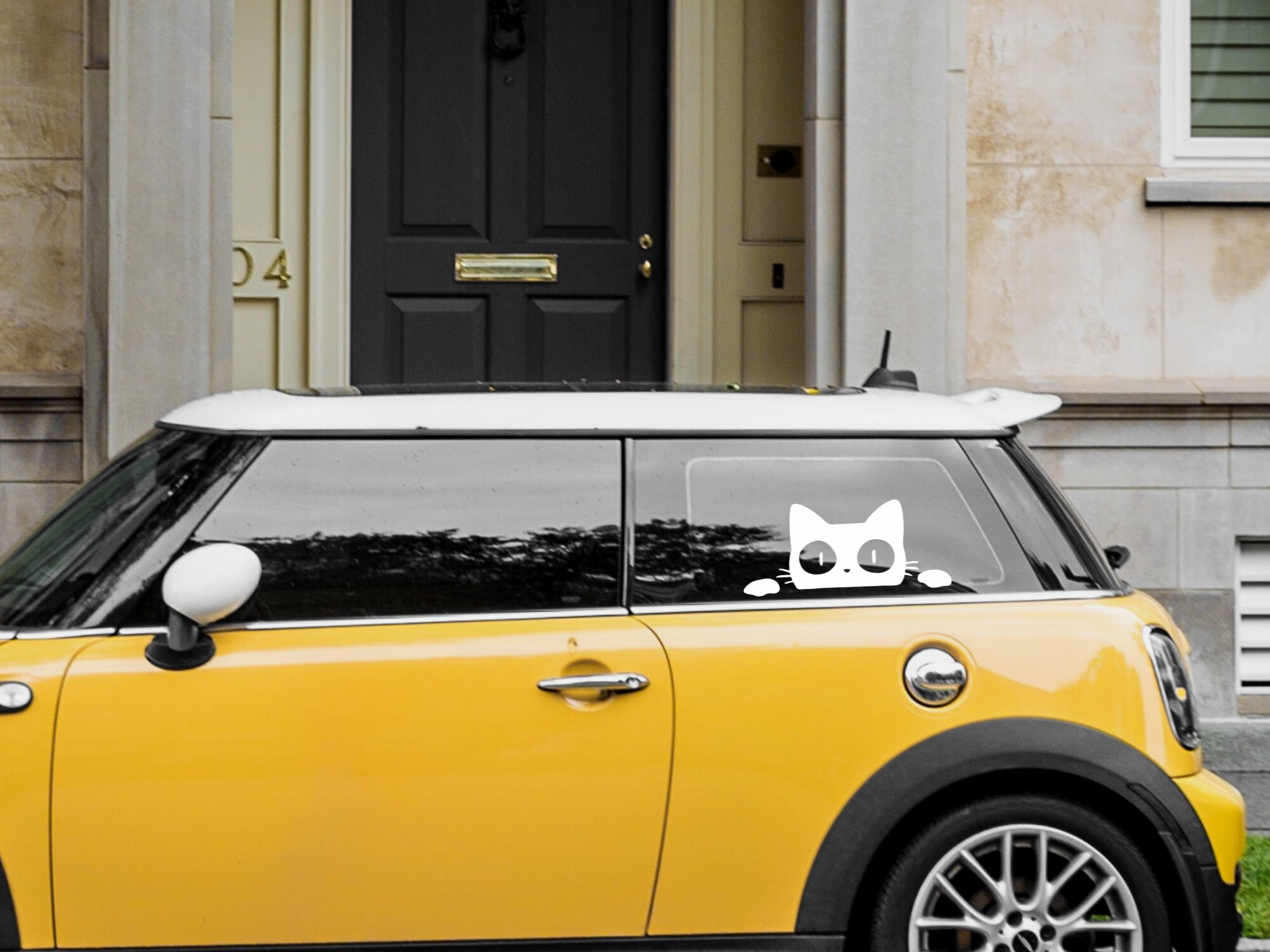 Cute Cat Vinly Decal, Cat Sticker, Car Decal, Window Decal, Laptop ...