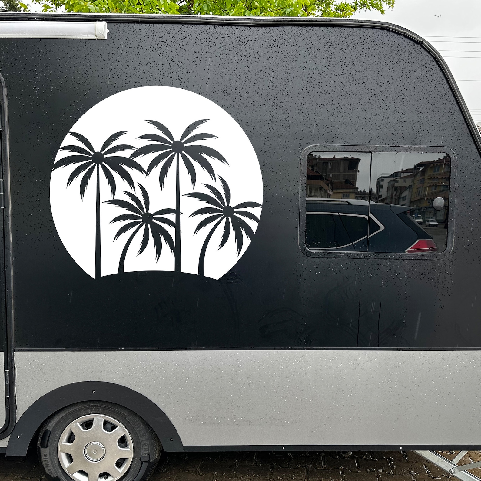 Palms Caravan Decal, Van Decal, Campervan Decal, Vinyl Sticker, Caravan ...