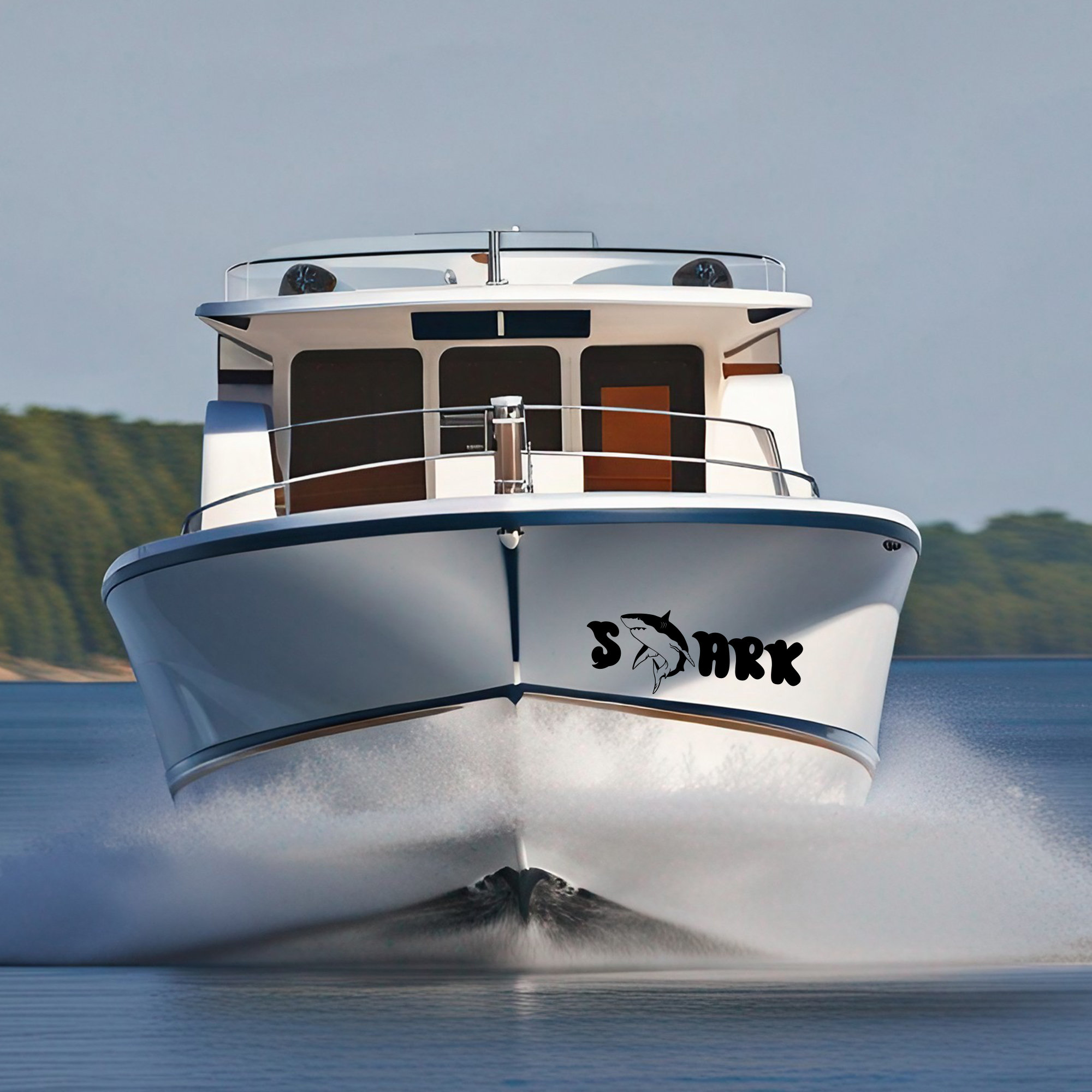 Shark Boat Sticker Boat Sticker Boat Vinly Decal Boat Gift - Etsy