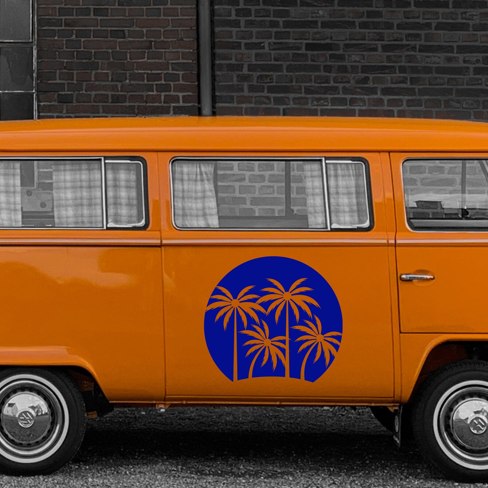 Palms Caravan Decal, Van Decal, Campervan Decal, Vinyl Sticker, Caravan ...