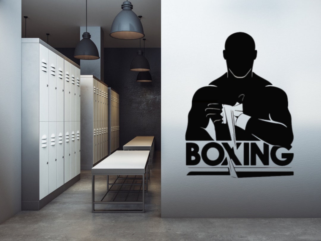 Boxing Vinyl Decal, Vinyl Wall Decal, Room Decor, Boxing Sticker ...