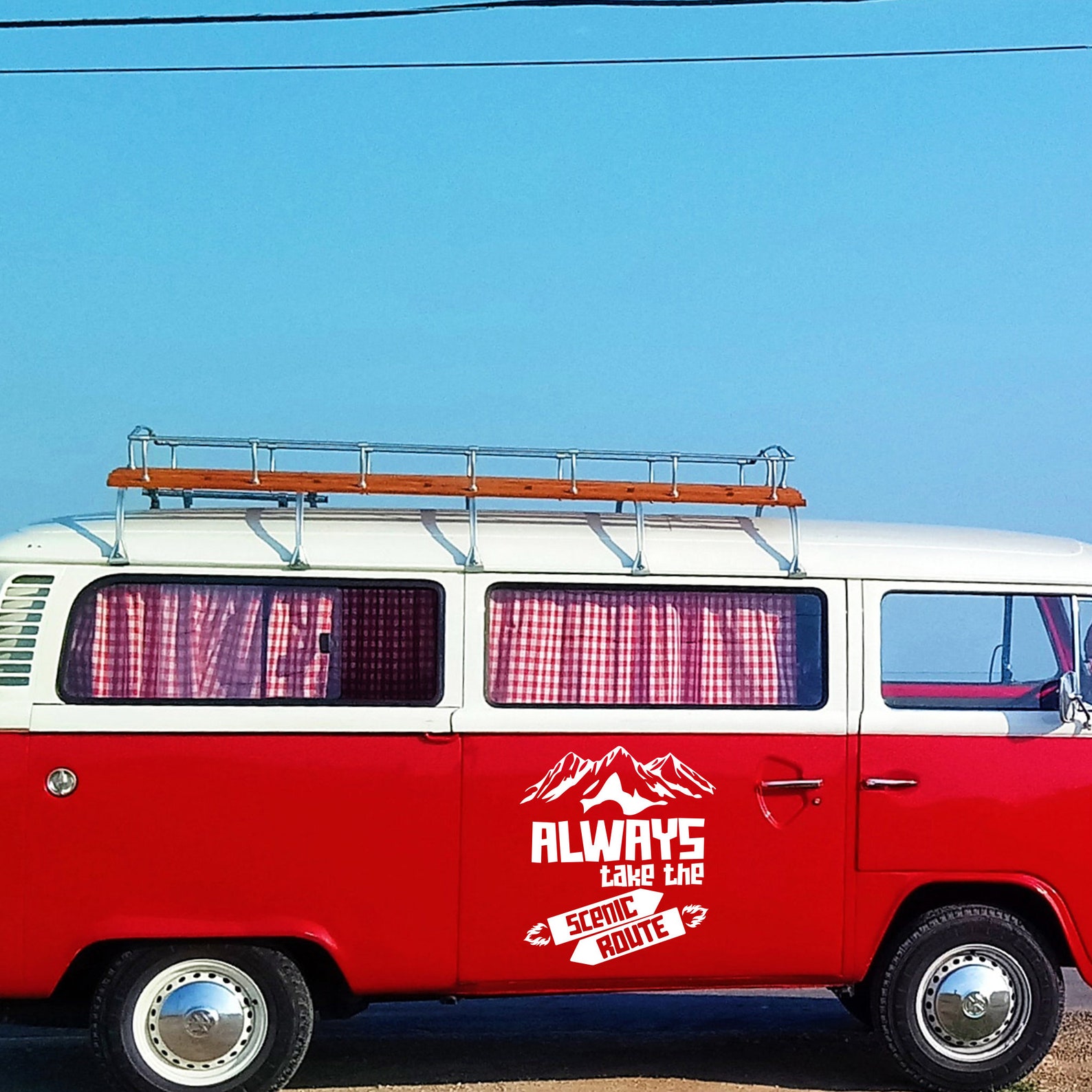 Always Take the Caravan Sticker, Caravan Vinly Decal, Camping Decal ...