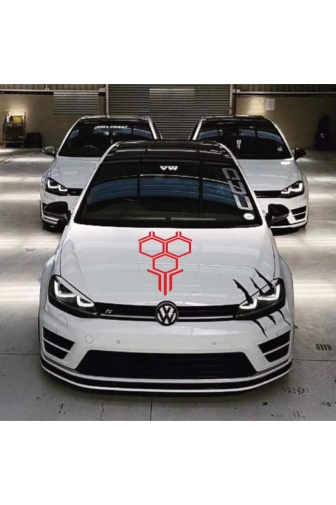 Honeycomb Upper Cowl Car Vinly Decal, Sport Car Sticker, Truck, Car ...