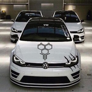 Honeycomb Upper Cowl Car Vinly Decal, Sport Car Sticker, Truck, Car ...