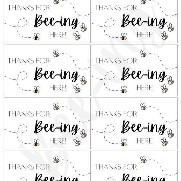 Thanks for Beeing Here - Etsy
