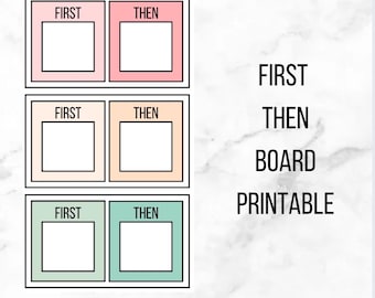 First Then Board, Visual Schedule, Visual Support, Behavior Support ...