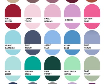 Color Chart - Etsy