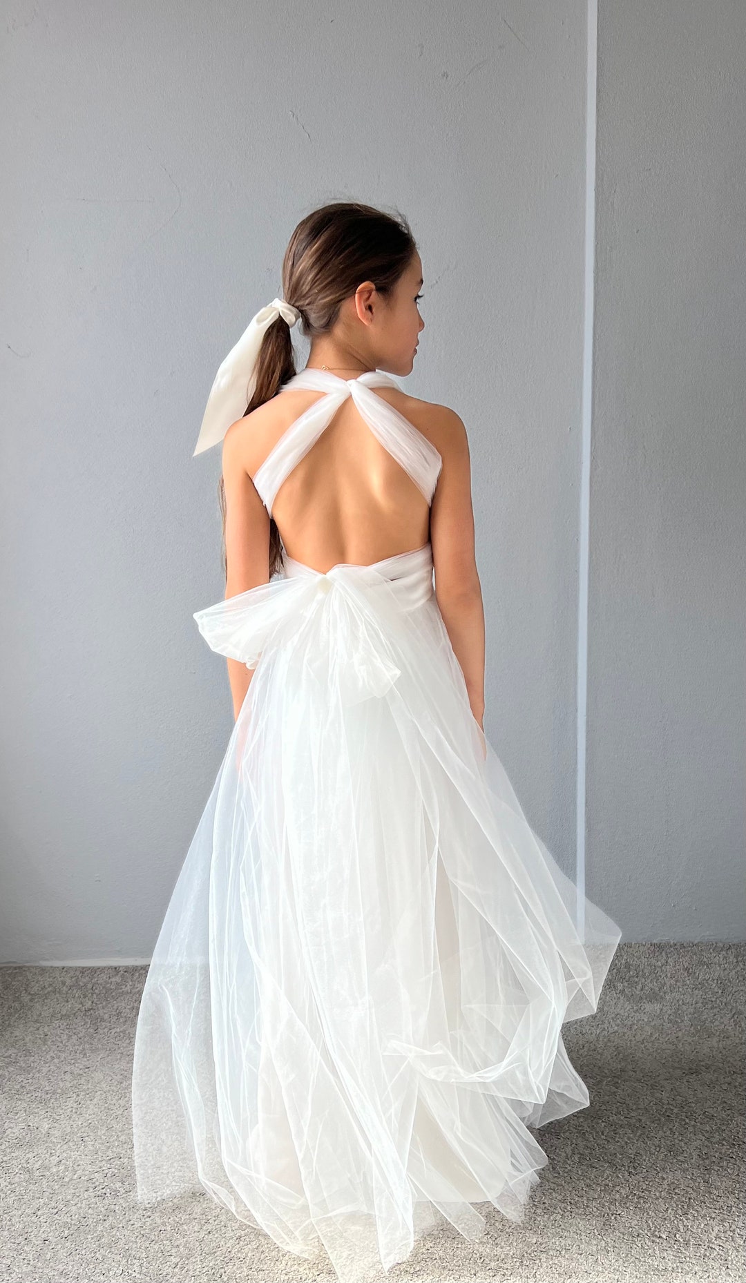 FLEUR Wrap Infinity Tulle Dress. Multiway Wrap Tulle Dress for Flower ...