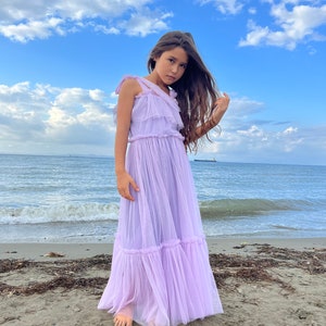 ISABELLA Bridesmaids and Junior Bridesmaids Gown. Tulle Dress in Custom ...
