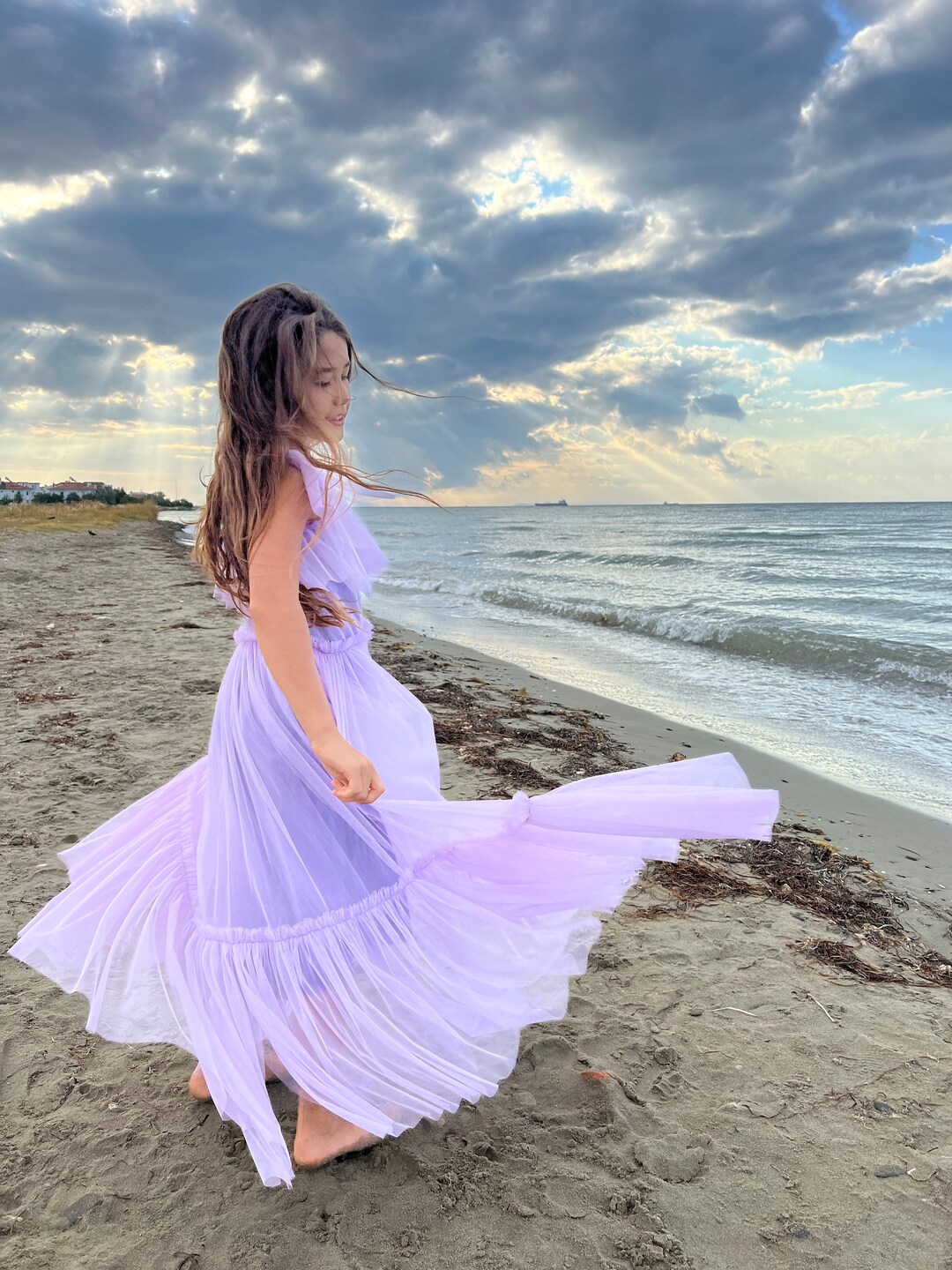 ISABELLA Bridesmaids and Junior Bridesmaids Gown. Tulle Dress in Custom ...