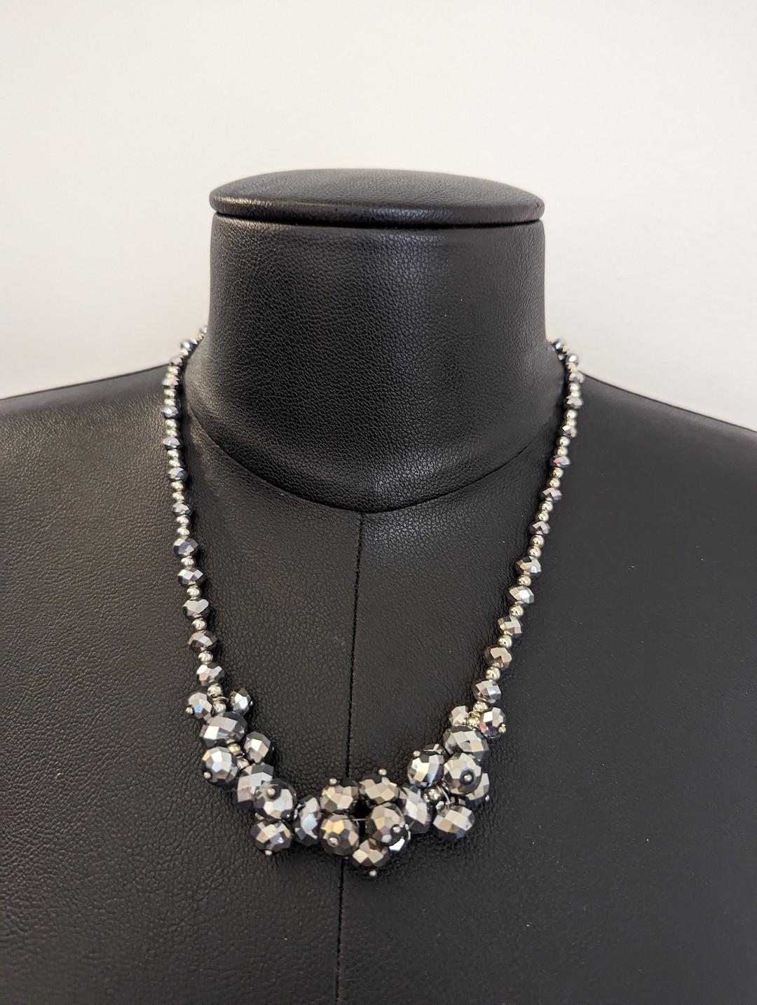 90s Sliver Bubble Beaded Necklace - Etsy
